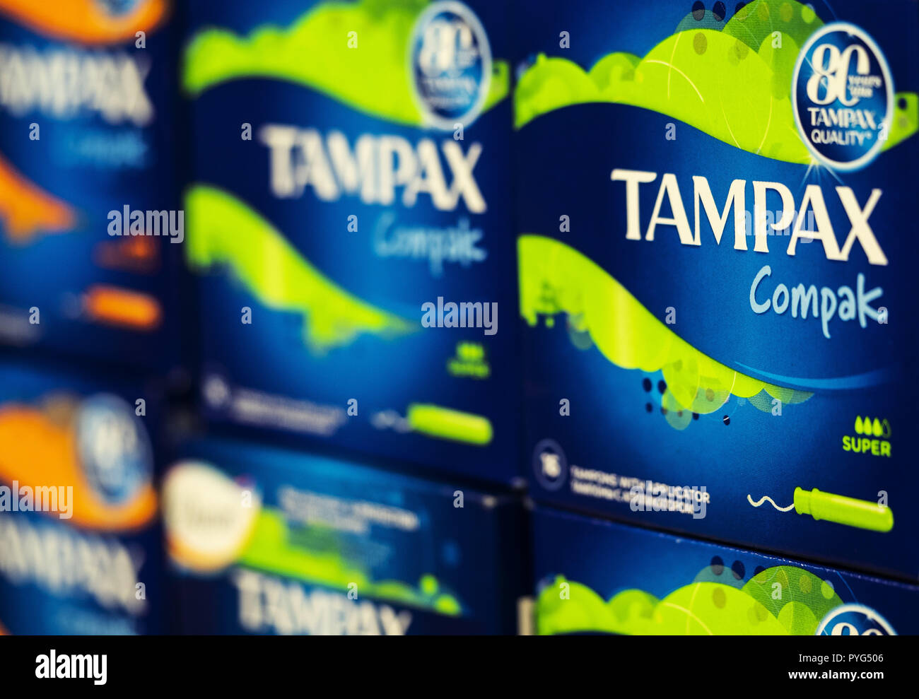 Tampax pads hi-res stock photography and images - Alamy