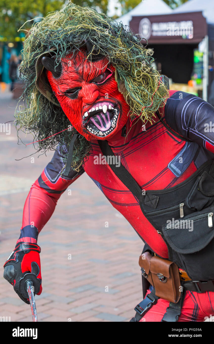 Poole, Dorset, UK. 27th October 2018. Poole's first ever zombie ...