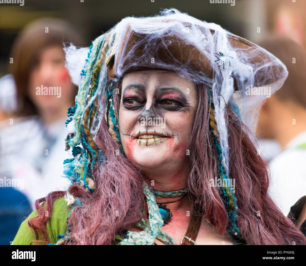 Poole, Dorset, UK. 27th October 2018. Poole's first ever zombie ...