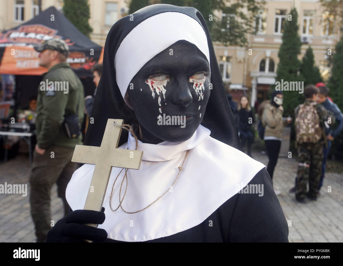 Kiev, Kiev, Ukraine. 27th Oct, 2018. A participant seen dressed in a ...