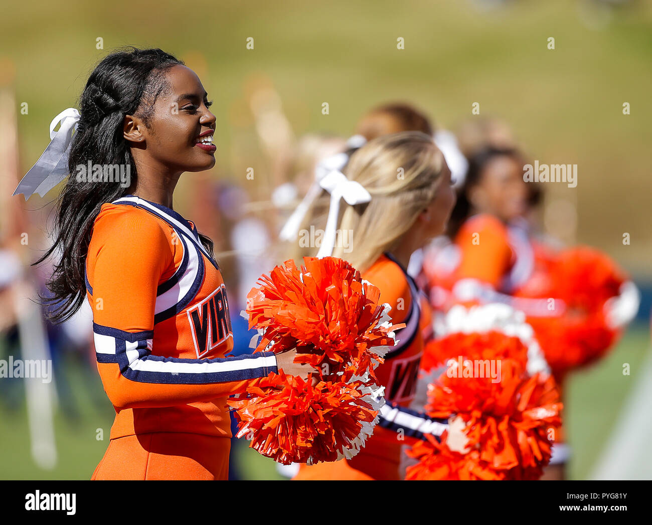 Charlottesville, Virginia, USA. 27th Oct, 2018. Virginia Cavalier ...