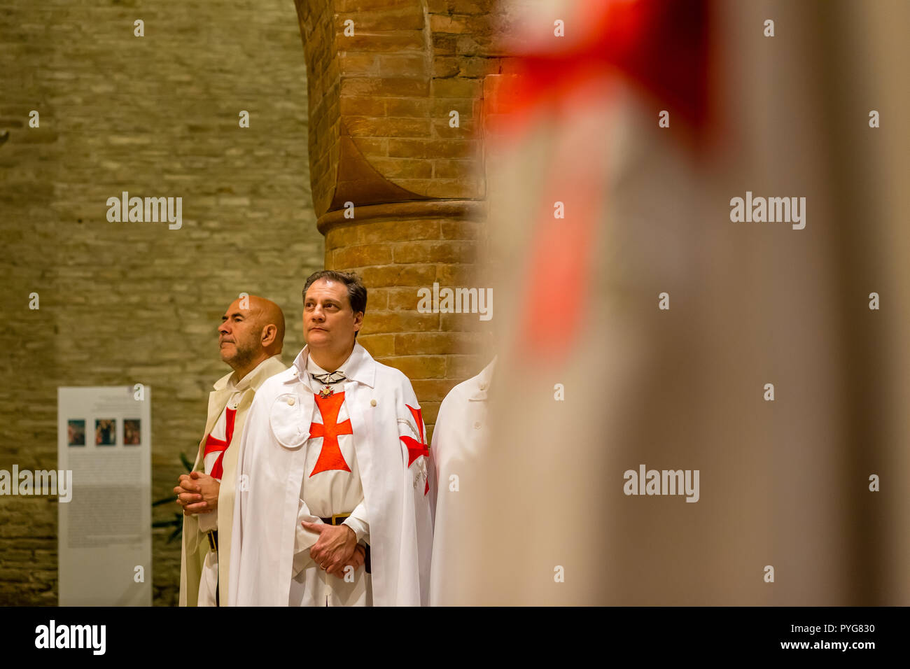 Forli, Italy. 26th October, 2018. Catholic Templar Knights participate ...
