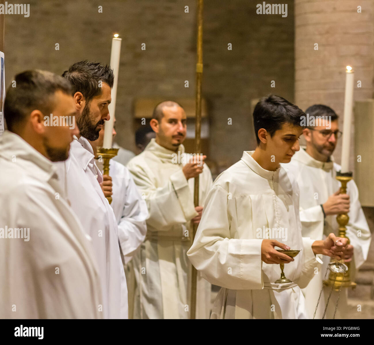 Forli, Italy. 26th October, 2018. Catholic Templar Knights participate ...