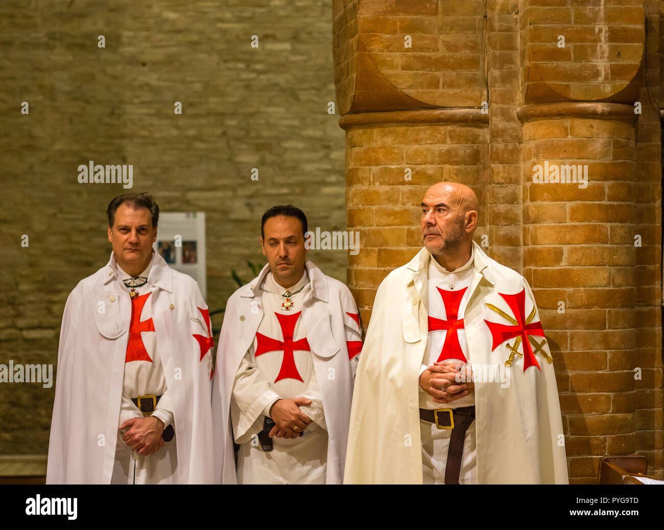 Forli, Italy. 26th October, 2018. Catholic Templar Knights participate ...