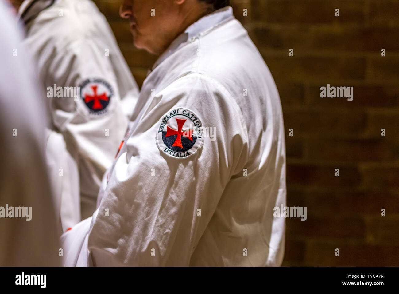Forli, Italy. 26th October, 2018. Catholic Templar Knights participate ...