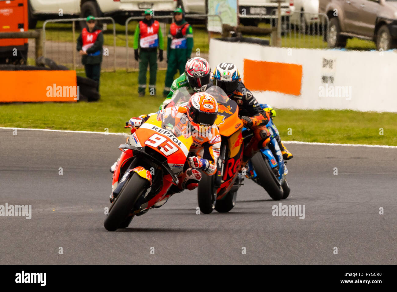 Melbourne, Australia. 28th Oct 2018. Marc Marquez (ESP) riding the #93 ...