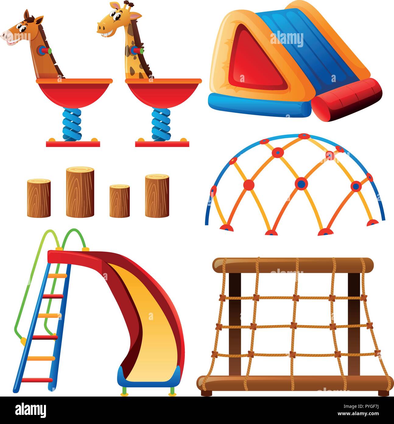 Different kinds of play stations illustration Stock Vector Image & Art ...