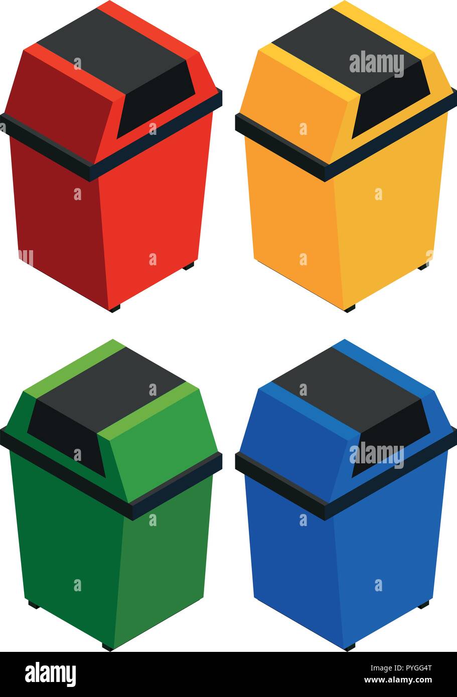 Recycle bins rubbish in Cut Out Stock Images & Pictures - Alamy