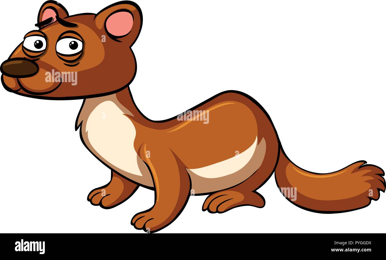 Beaver with sad face illustration Stock Vector Image & Art - Alamy