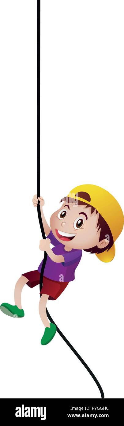 Little kid climbing Stock Vector Images - Alamy