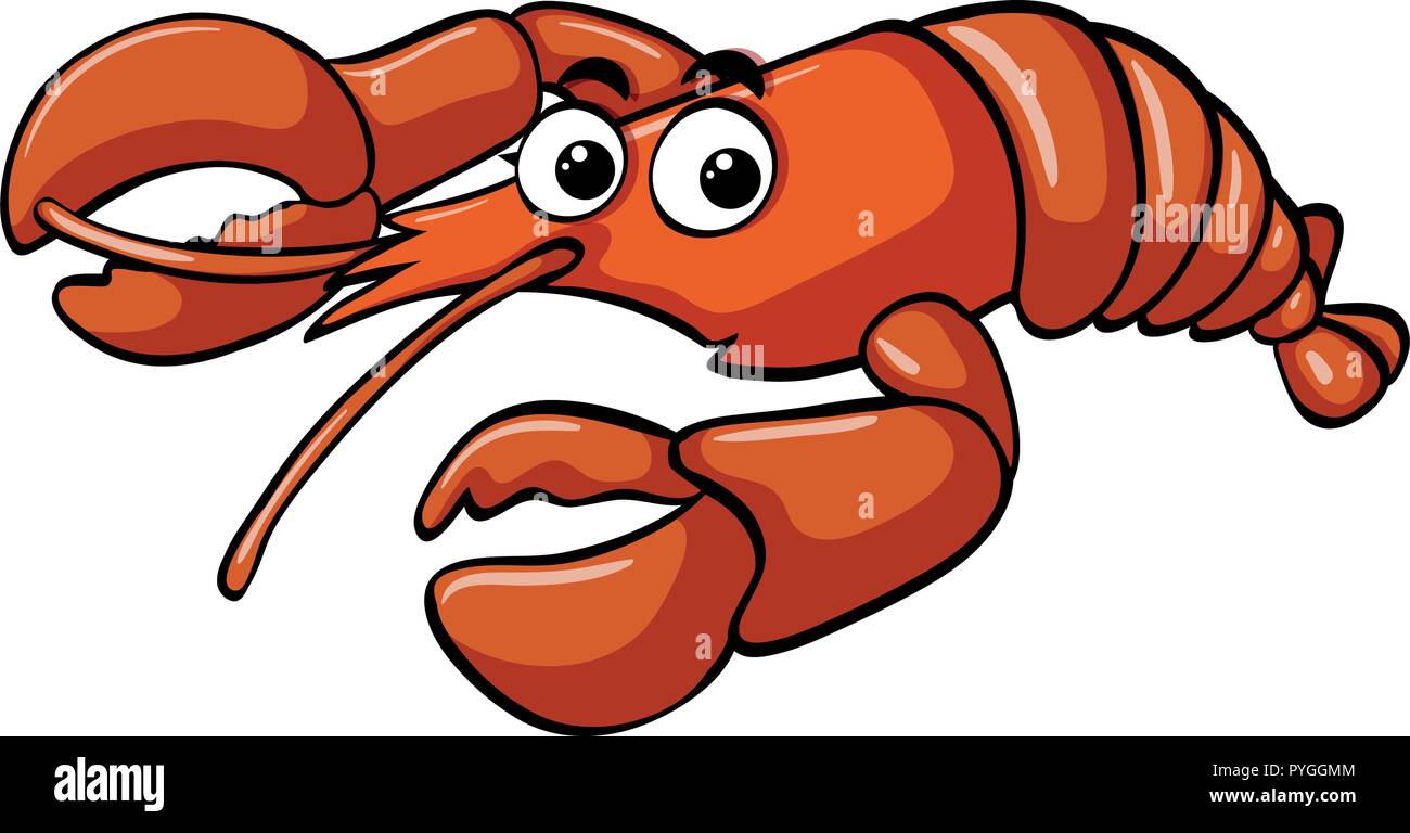 Lobster with happy face illustration Stock Vector Image & Art - Alamy