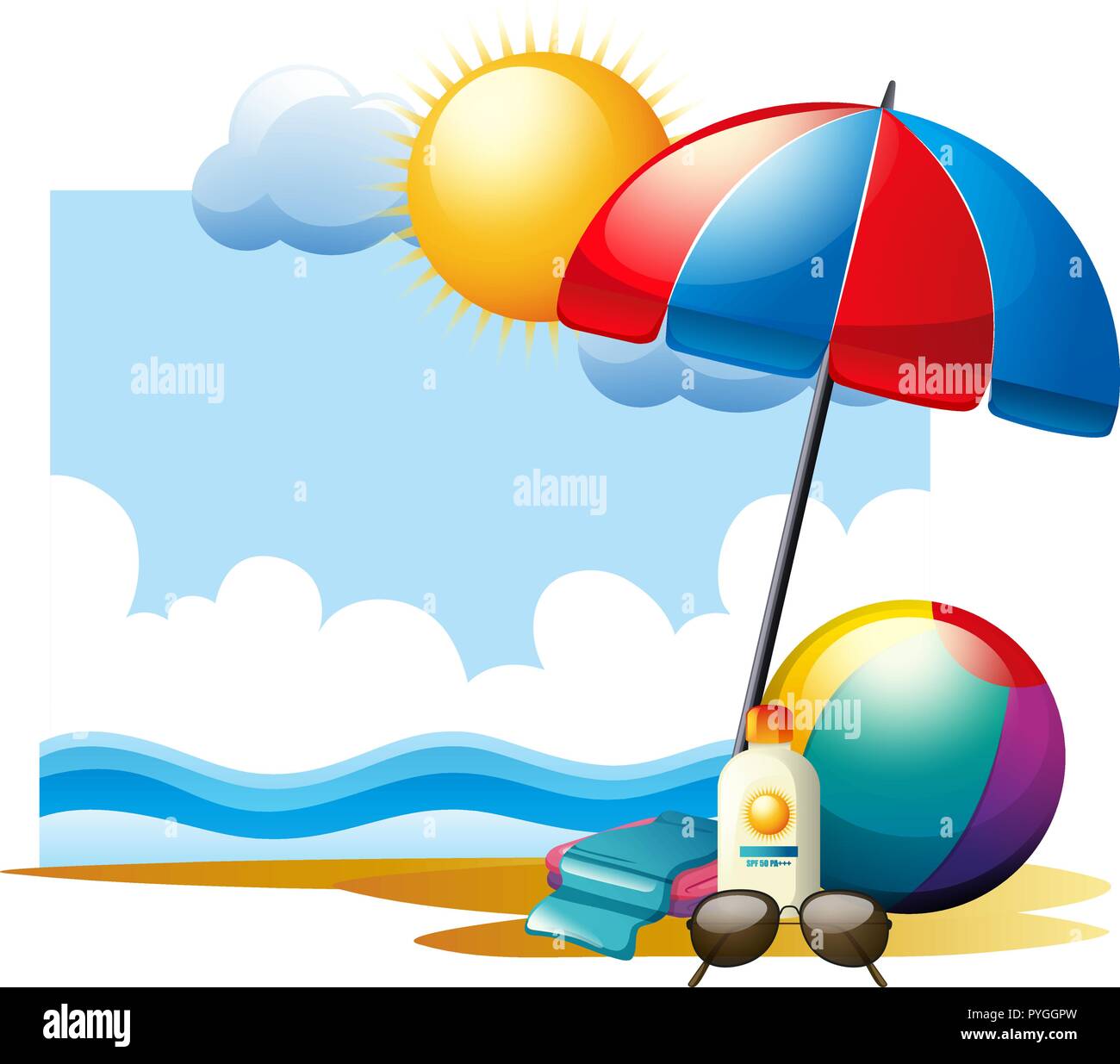 Summer Scene Clip Art