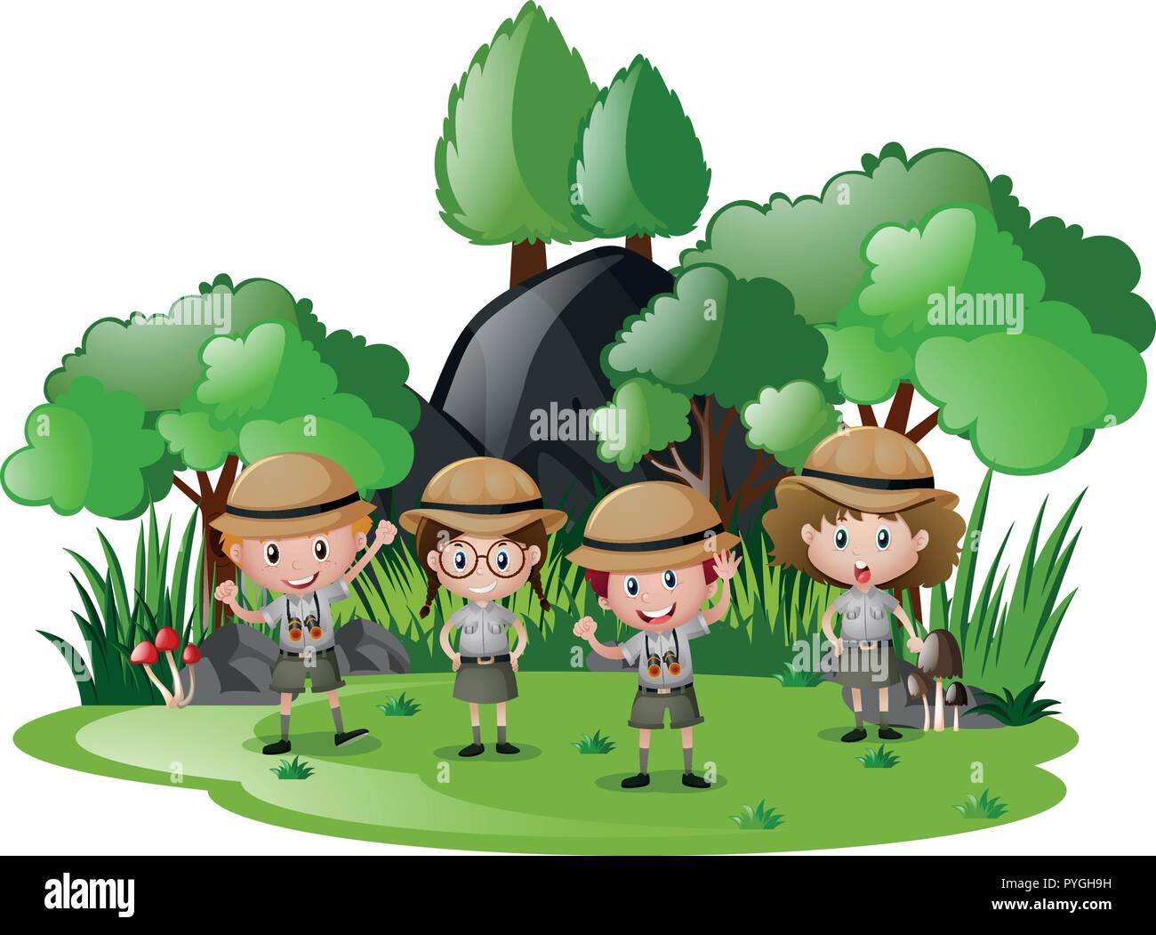 Safari Kid Clipart