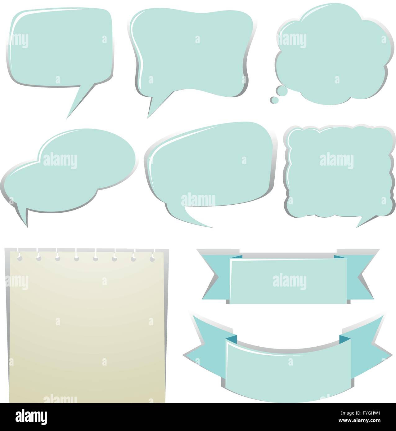 Different designs of speech bubbles illustration Stock Vector Image & Art - Alamy