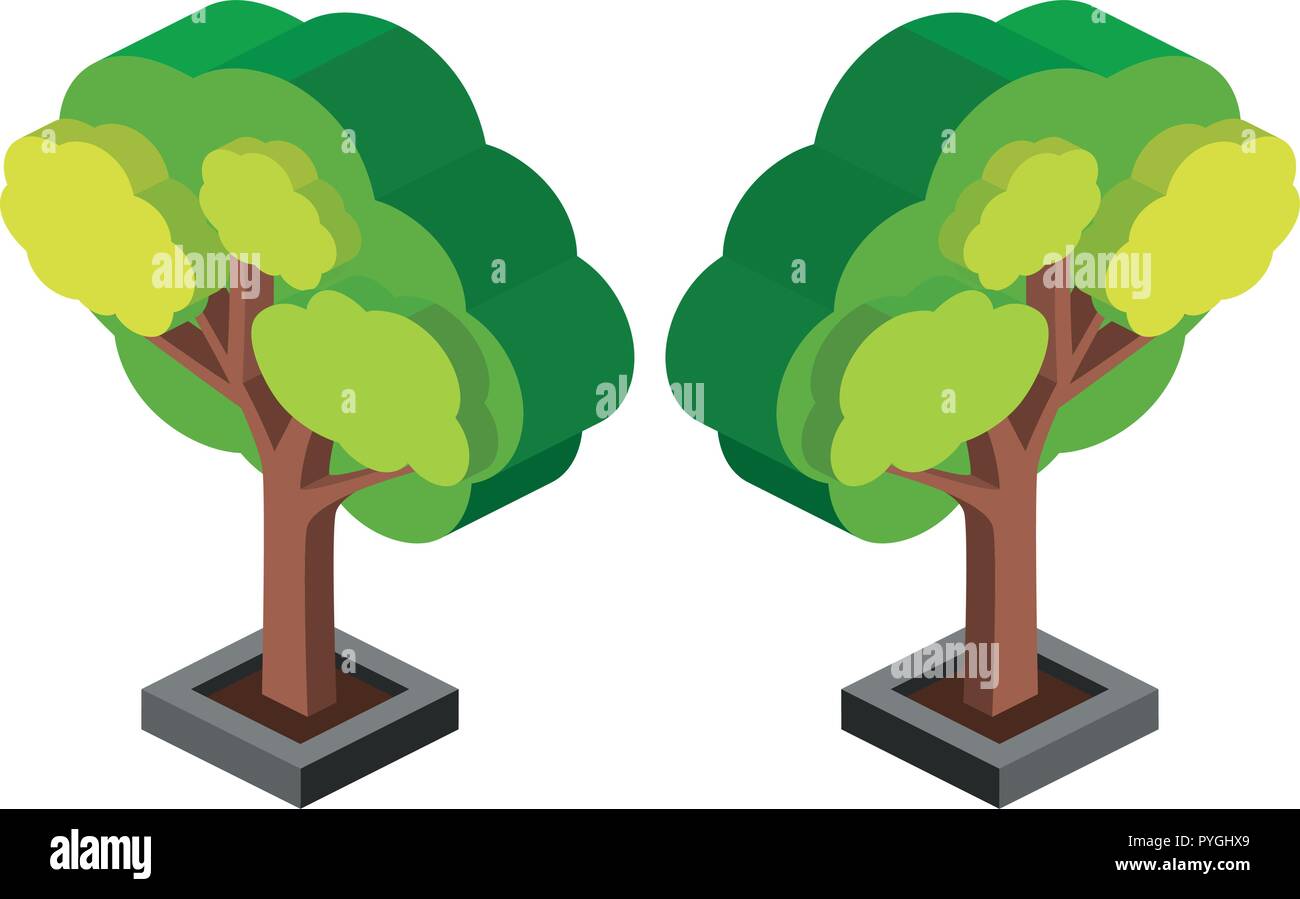 3D design for green tree illustration Stock Vector Image & Art - Alamy
