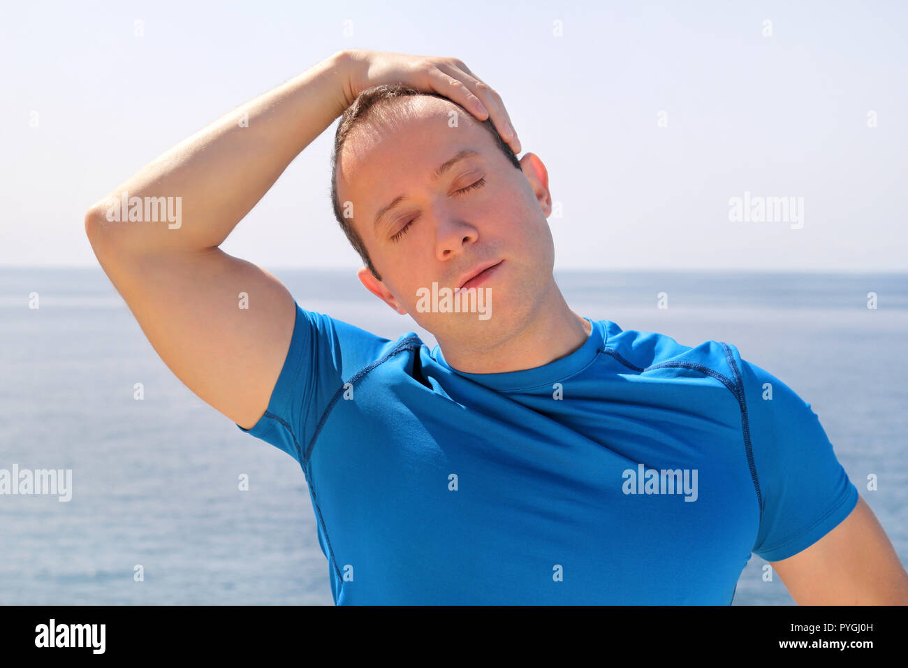 Neck Stretching High Resolution Stock Photography and Images - Alamy