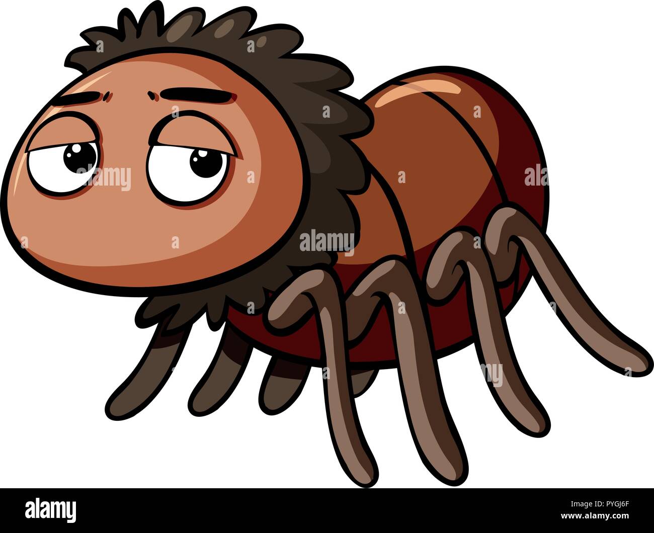 Sad spider on white background illustration Stock Vector Image & Art ...