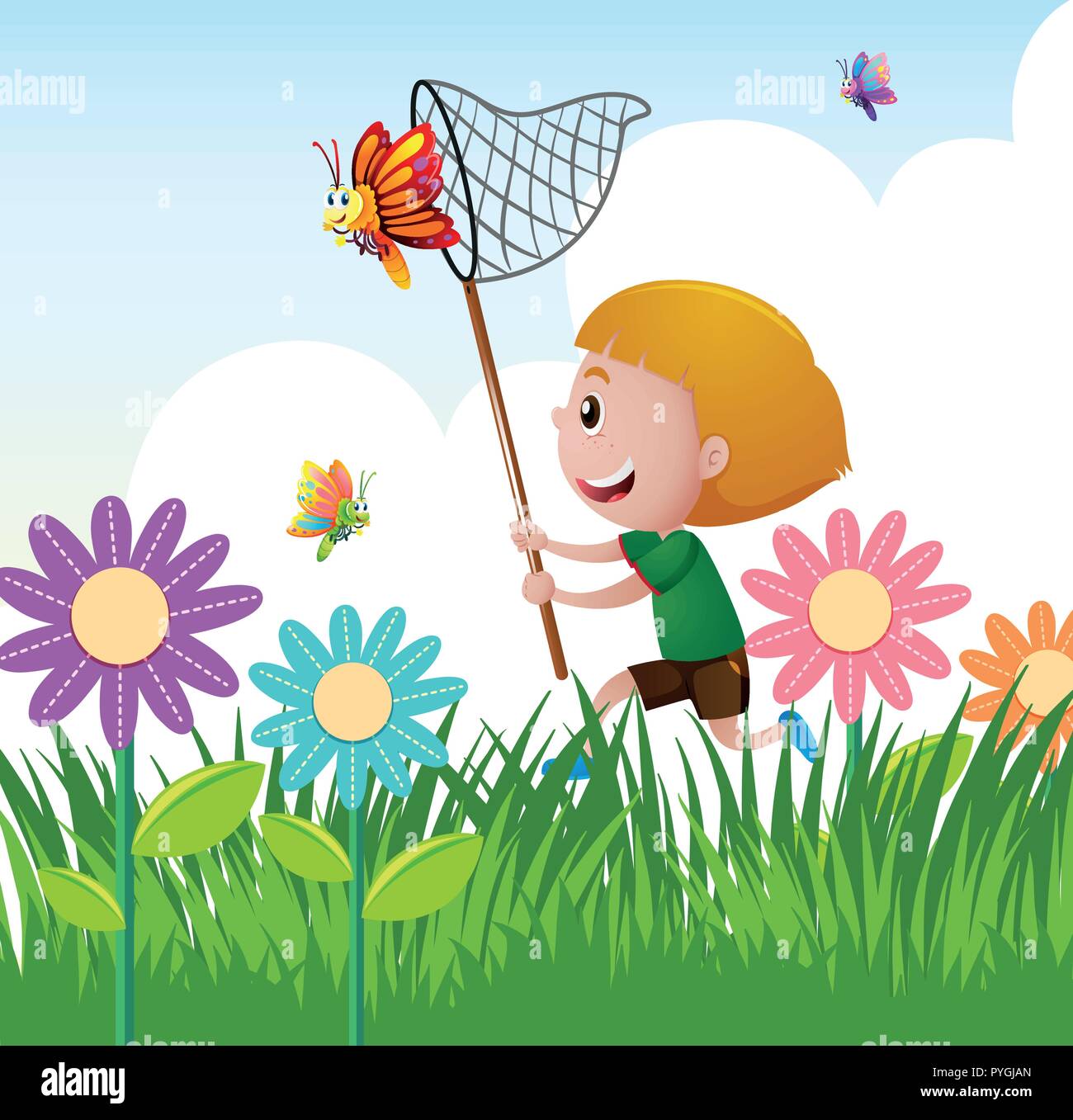 Outside butterfly Stock Vector Images - Alamy