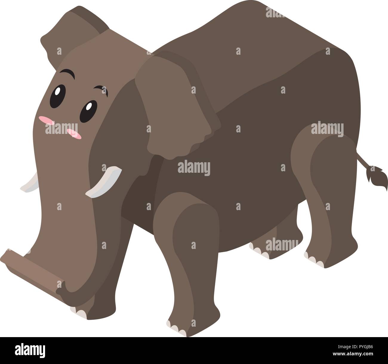 Aerial elephant Stock Vector Images - Alamy