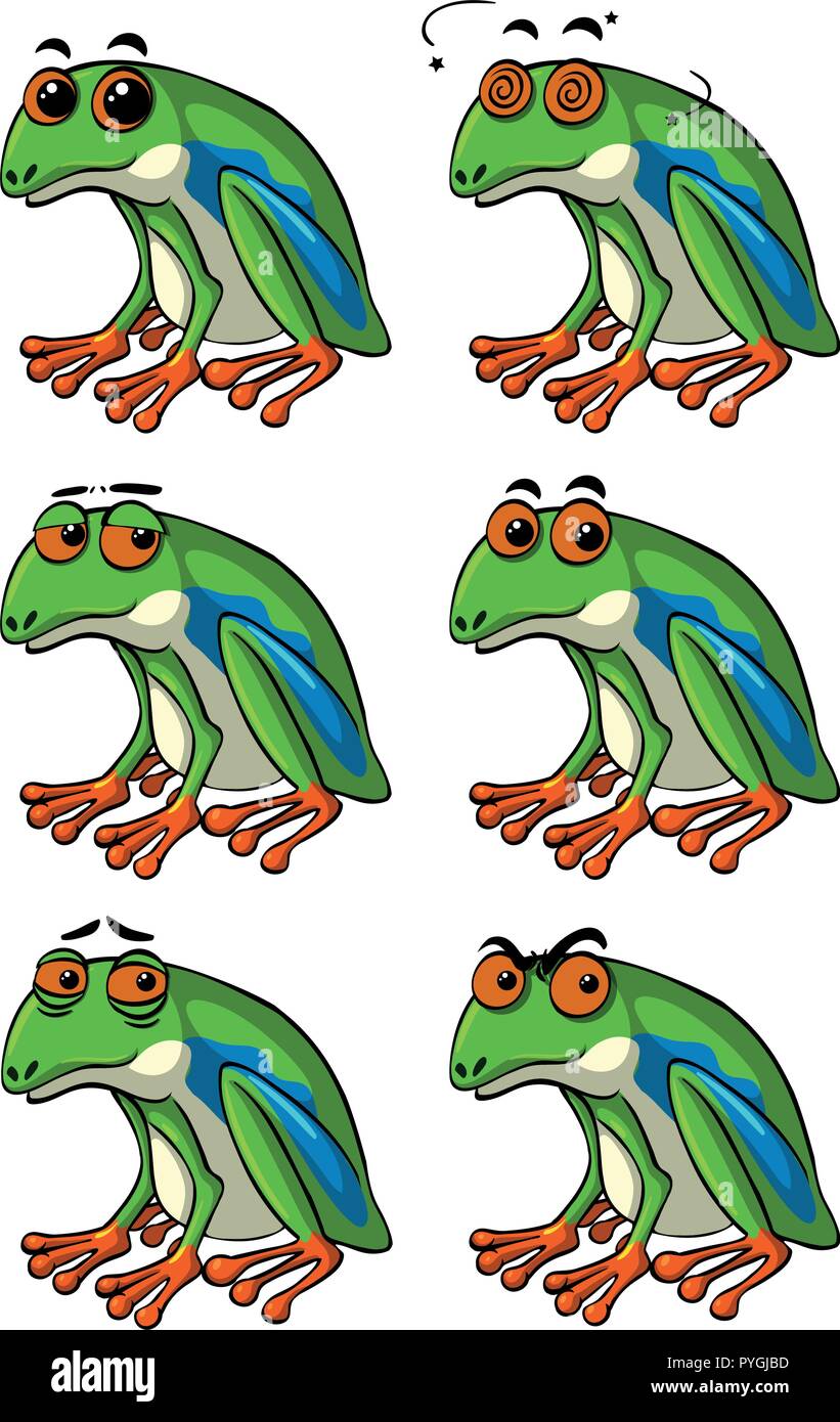 Happy and sad frog clipart hi-res stock photography and images - Alamy