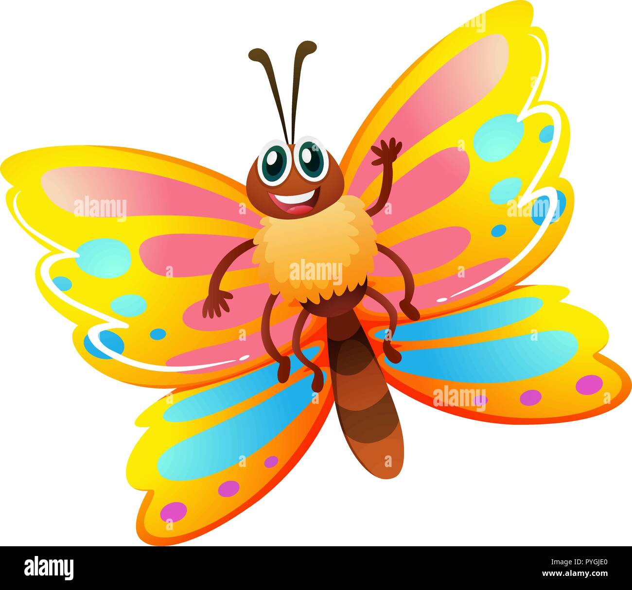 Cute Butterfly Flying Clipart