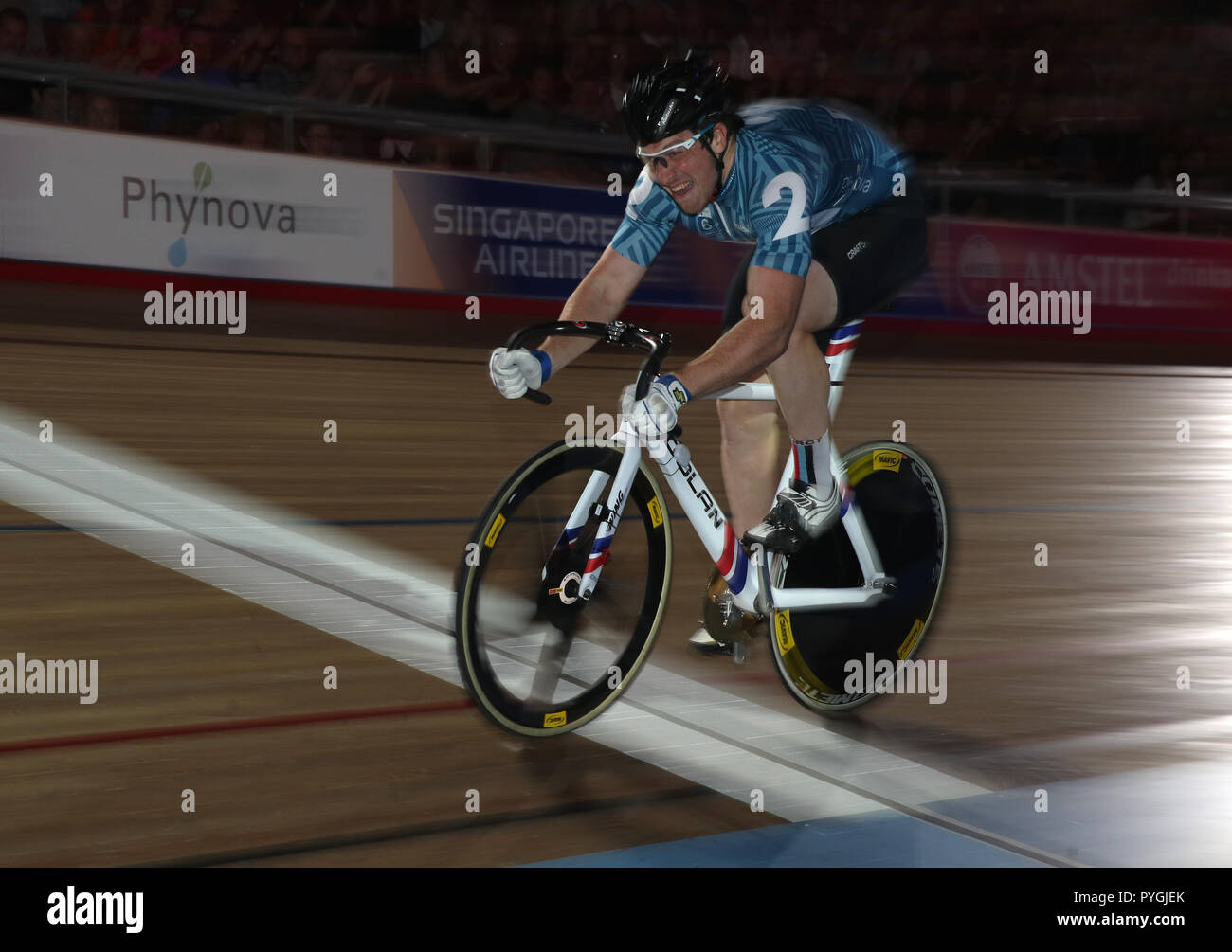 Great Britain's Alexander Spratt wins the Men's Madison during day five ...