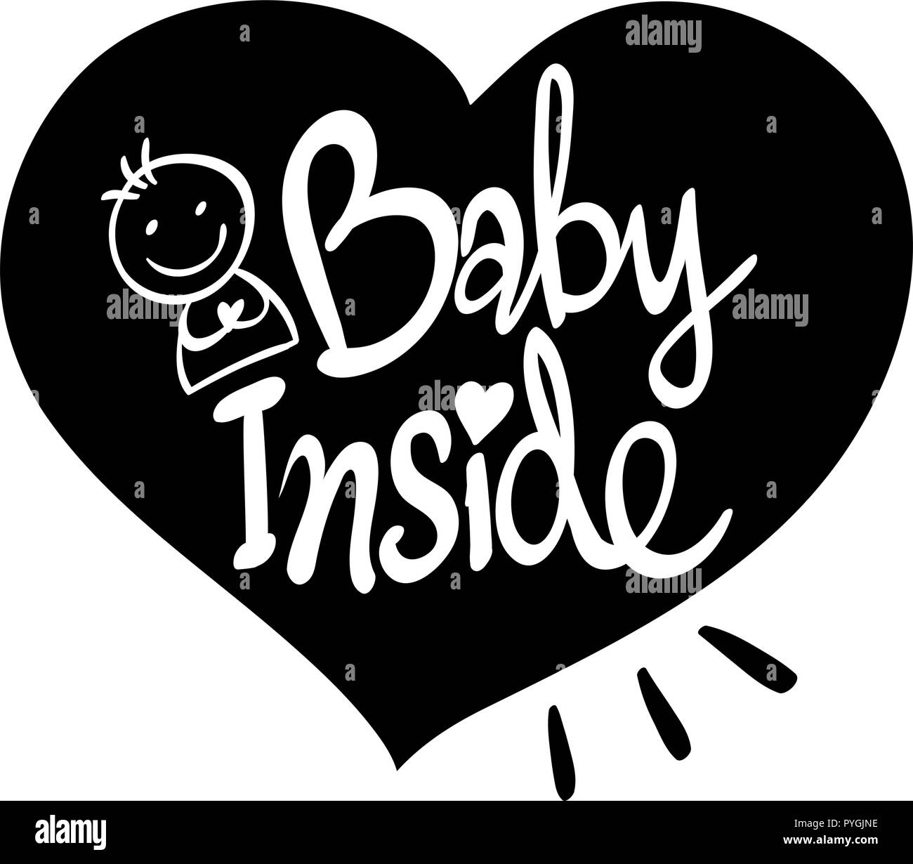 English phrase for baby inside illustration Stock Vector Image & Art ...
