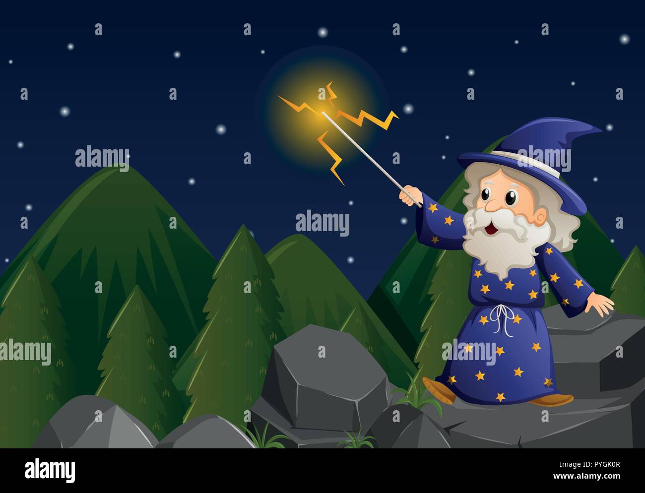 Magic rock Stock Vector Images - Alamy