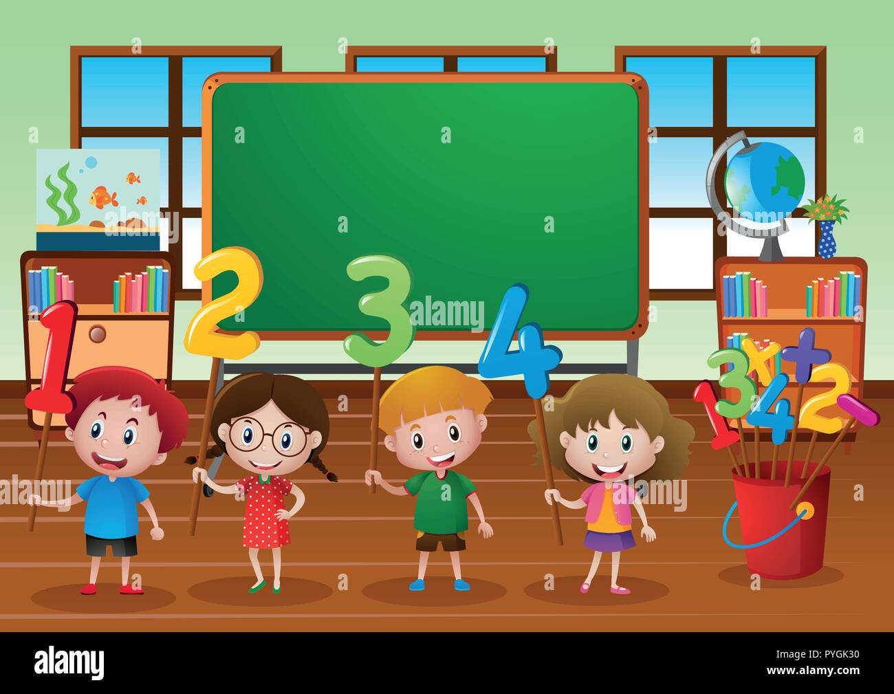 Children math board Stock Vector Images - Alamy