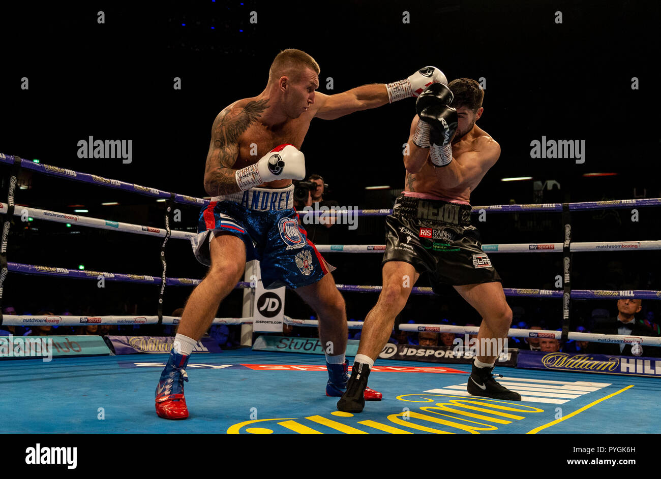 John Ryder (right) against Andrey Sirotkinin the final eliminator for ...