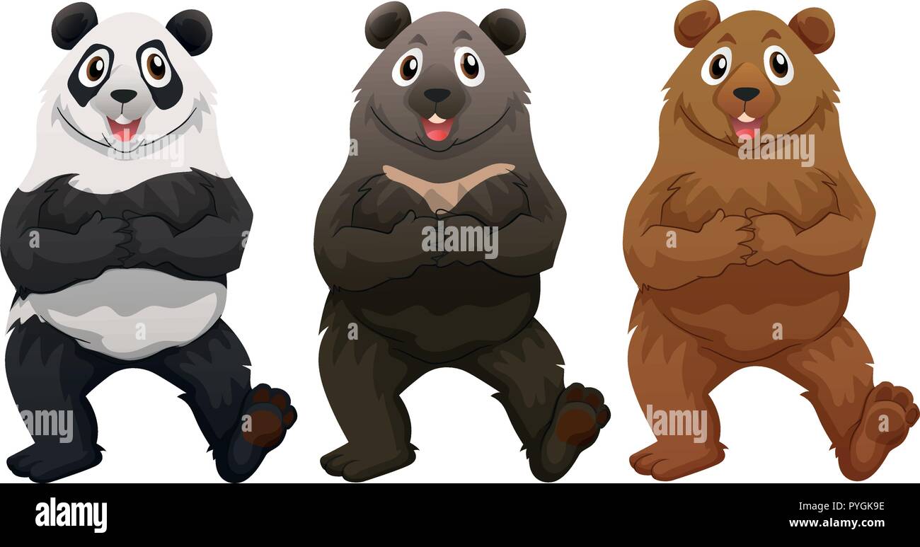 Three Bears Illustration High Resolution Stock Photography and Images ...