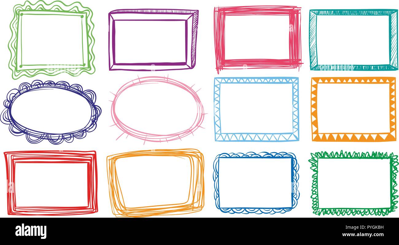 Different designs of frames illustration Stock Vector Image & Art - Alamy
