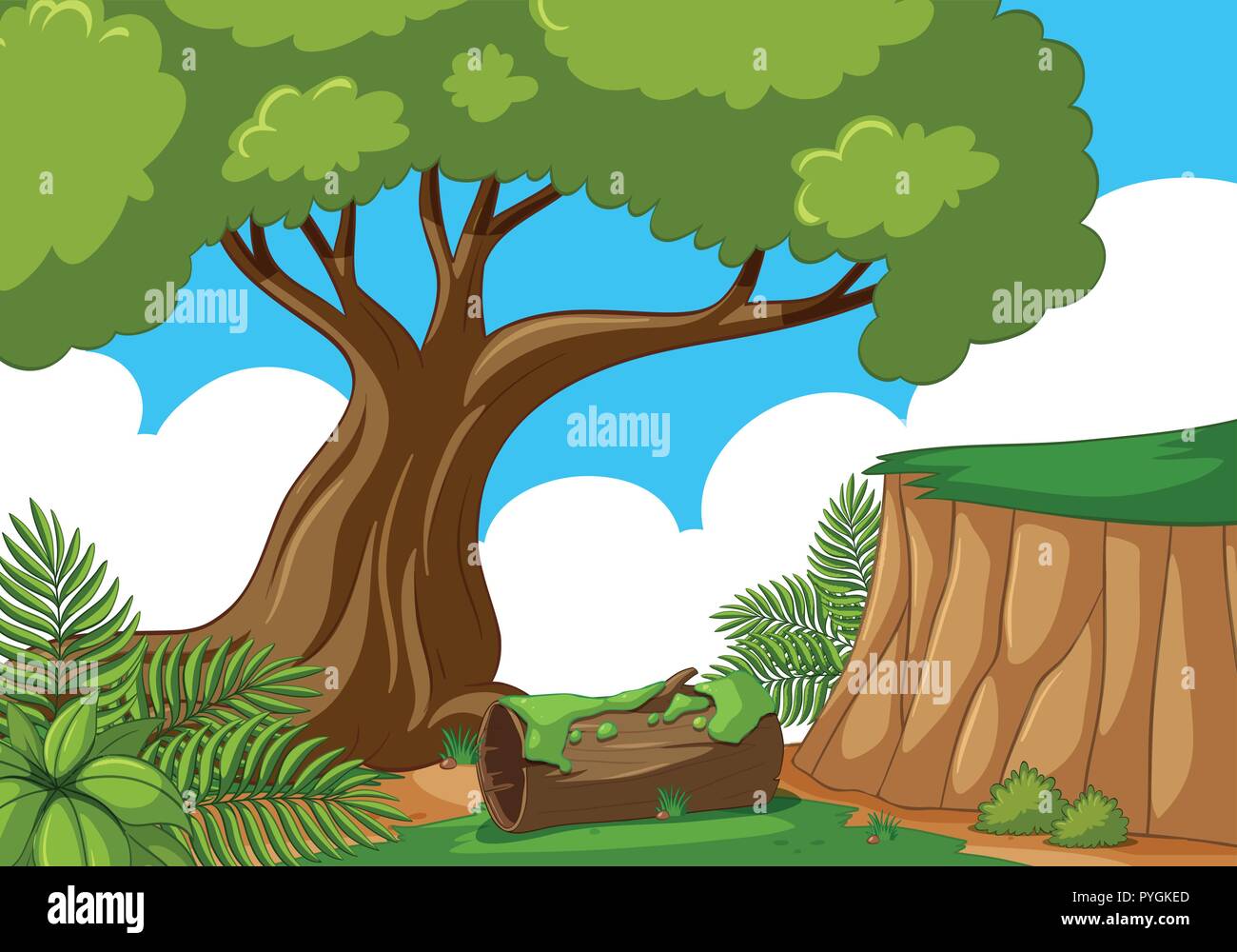 Cliff scene Stock Vector Images - Alamy