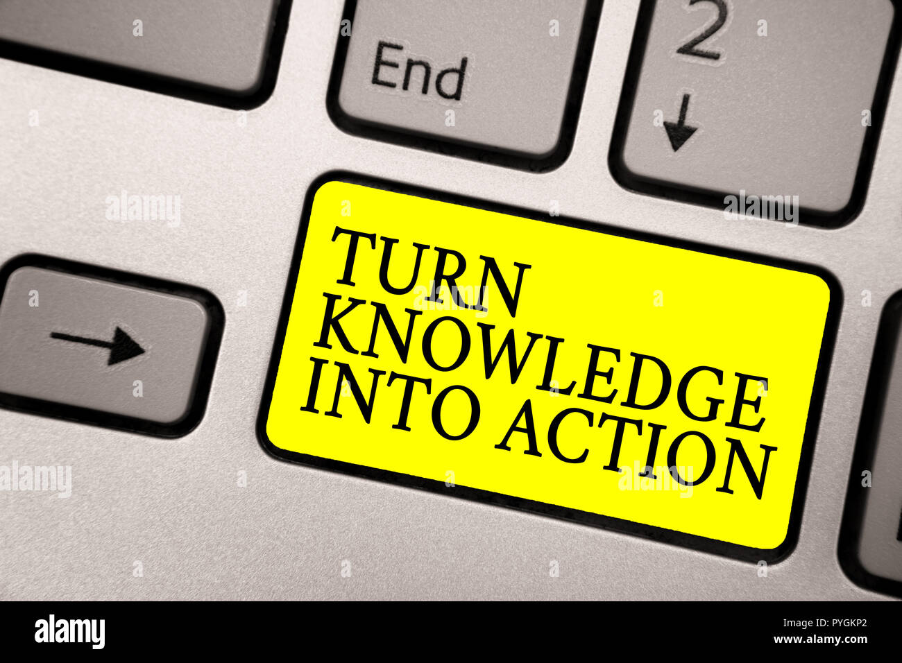 Word writing text Turn Knowledge Into Action. Business concept for ...