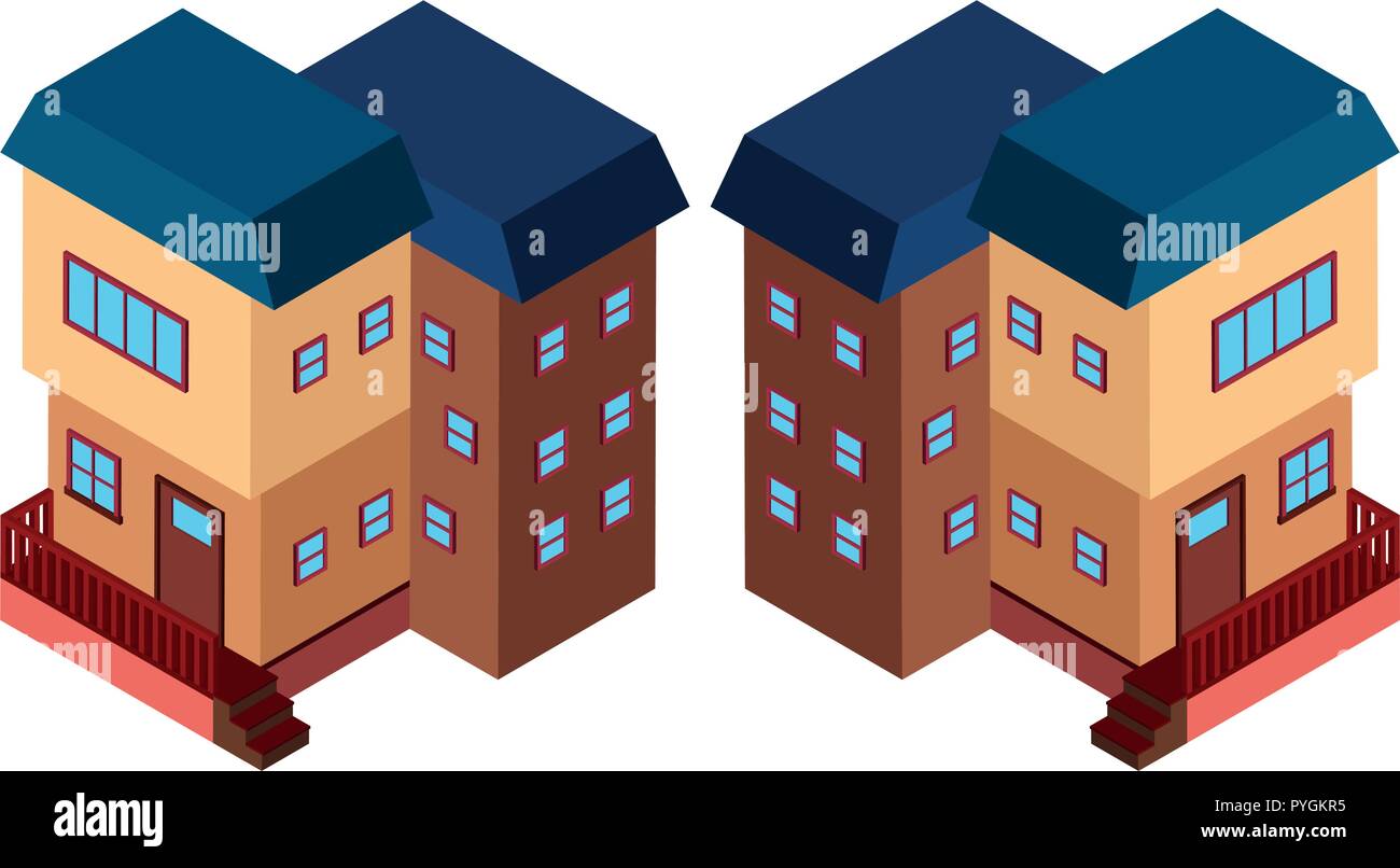 3d Building Vector Free Download