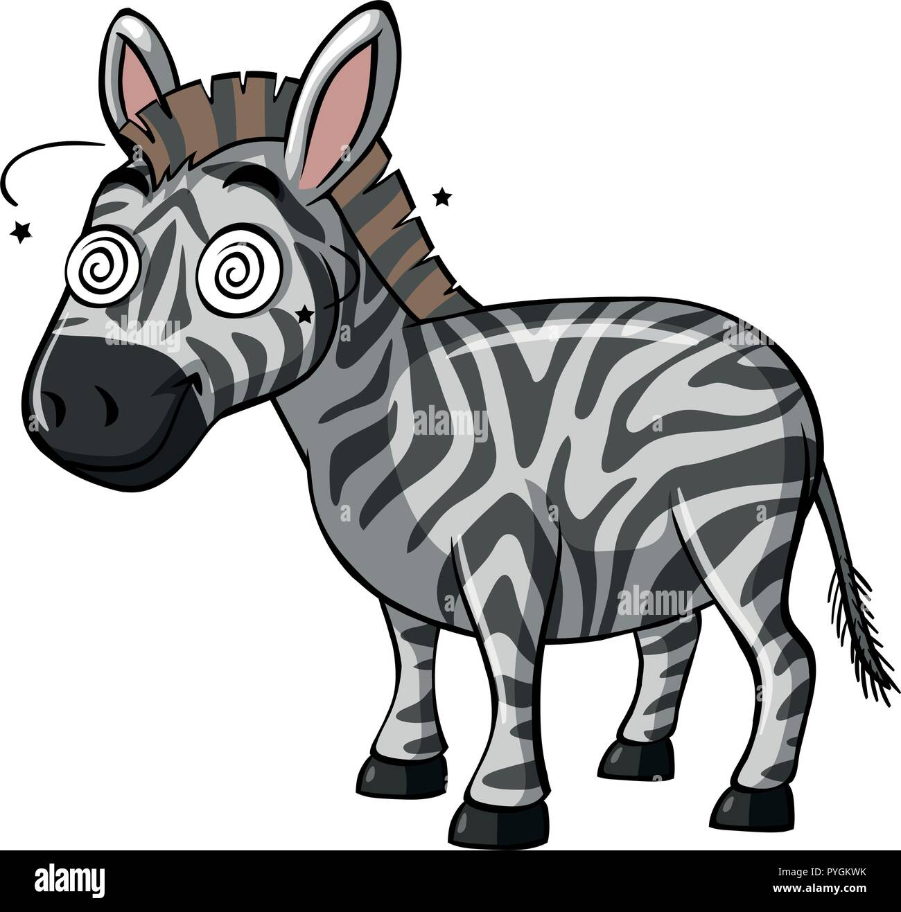 Sick zebra Stock Vector Images - Alamy