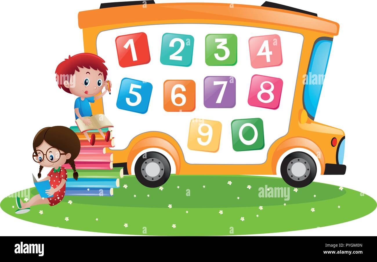 Boy Counting Clipart