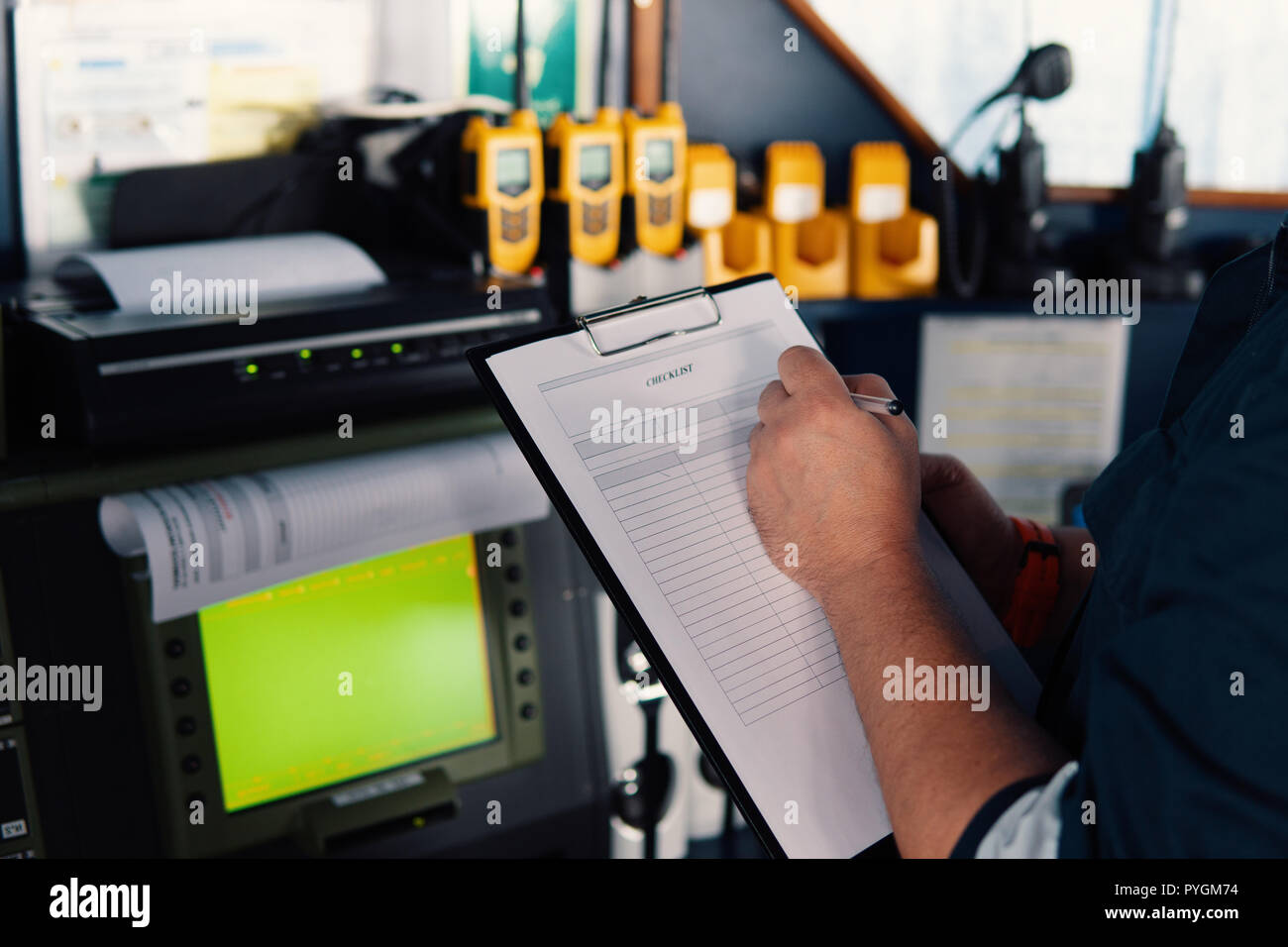 Radio officer hi-res stock photography and images - Alamy