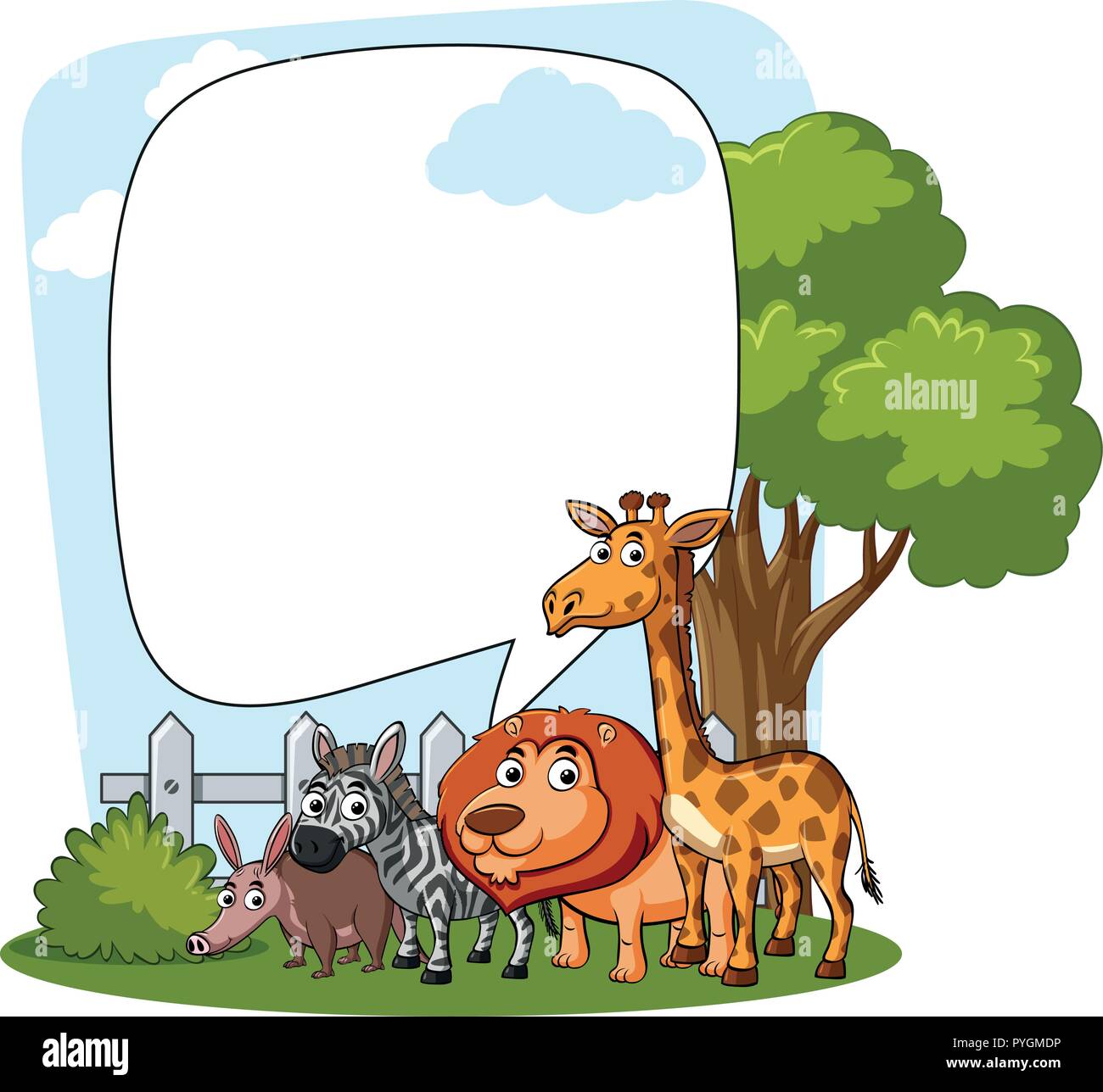 Zoo Border Clip Art