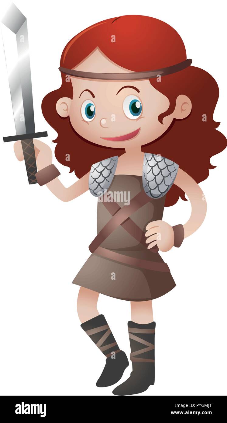 Female Warrior Clip Art