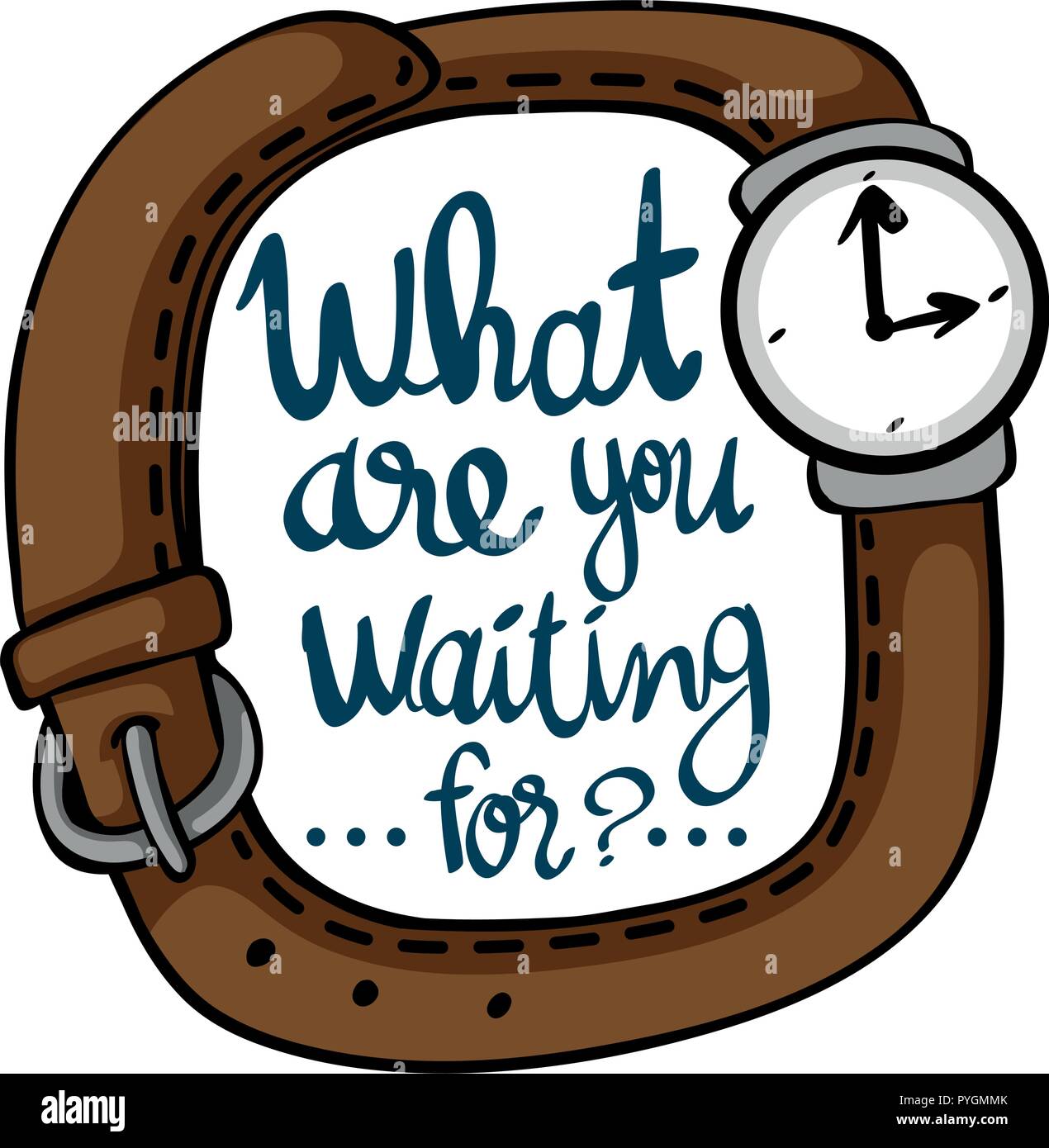 Word expression for what are you waiting for illustration Stock Vector ...