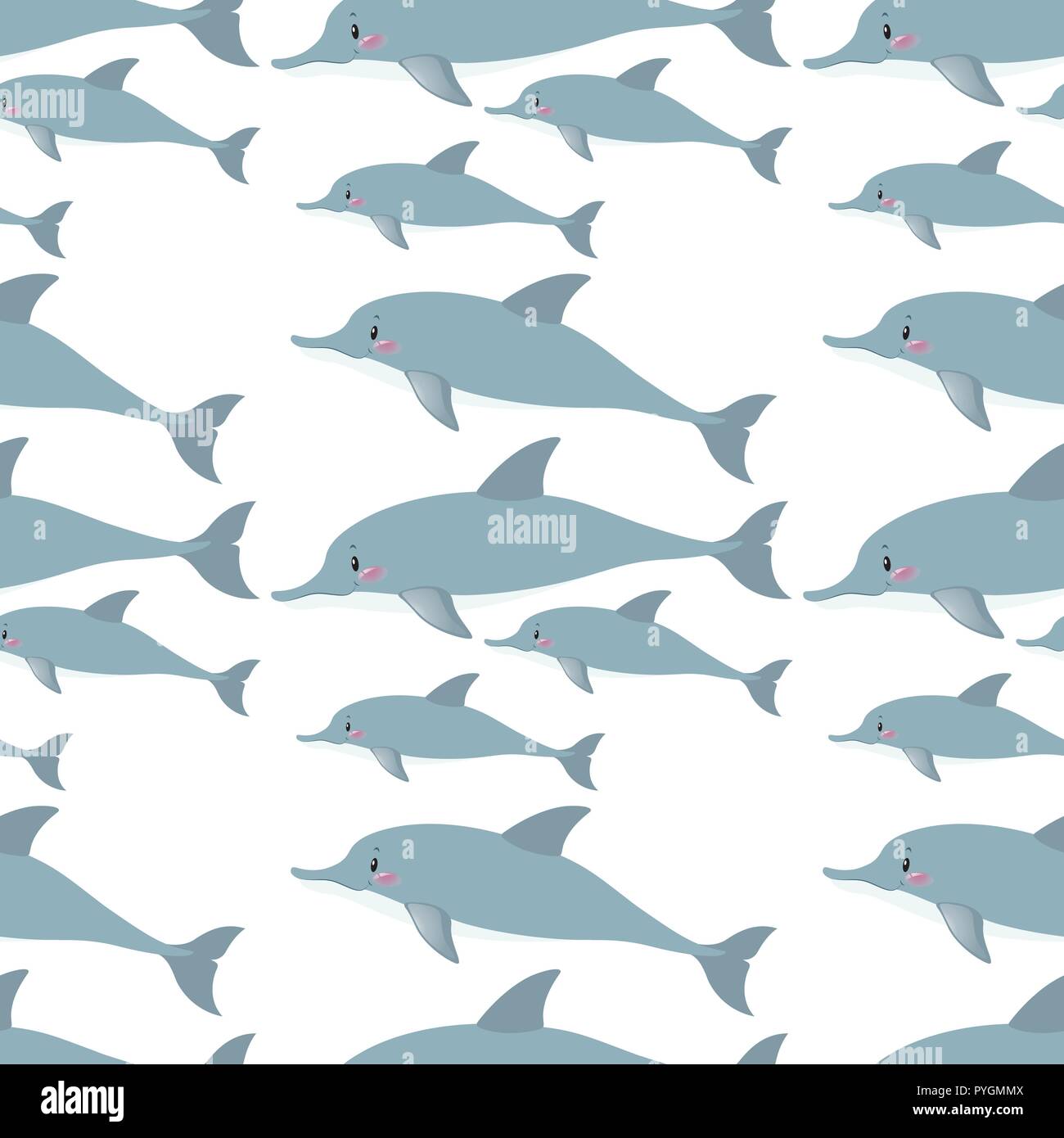 Seamless background design with dolphins illustration Stock Vector ...
