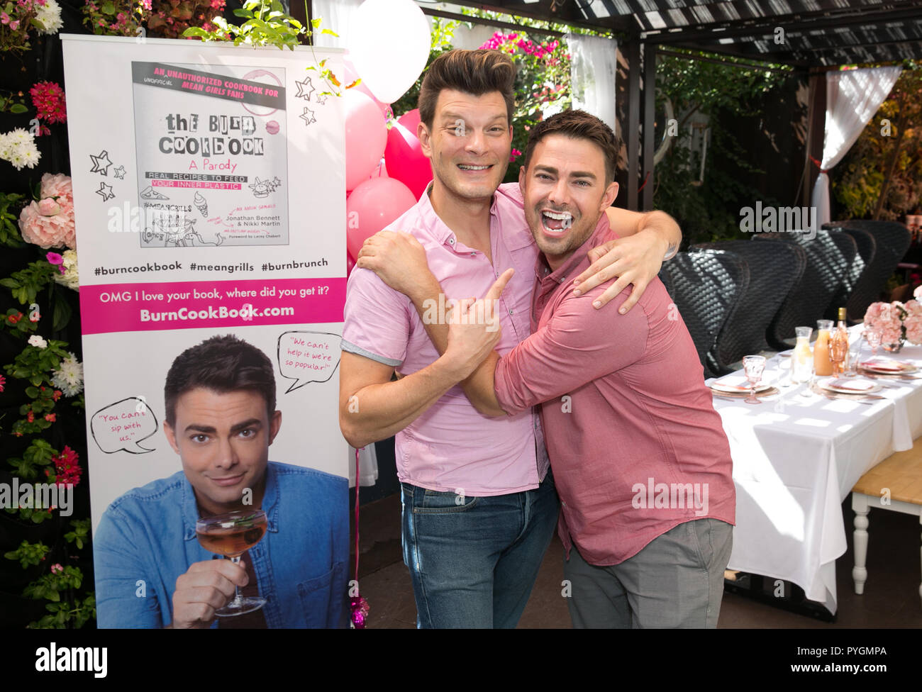 Jonathan Bennett and Nikki Martin celebrate "Burn Cook Book" Boozy ...