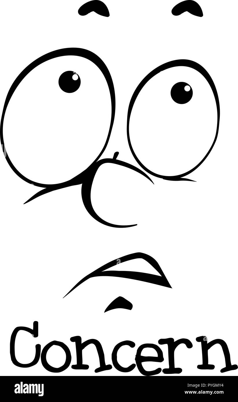 Expression wordcard for word concern illustration Stock Vector Image ...