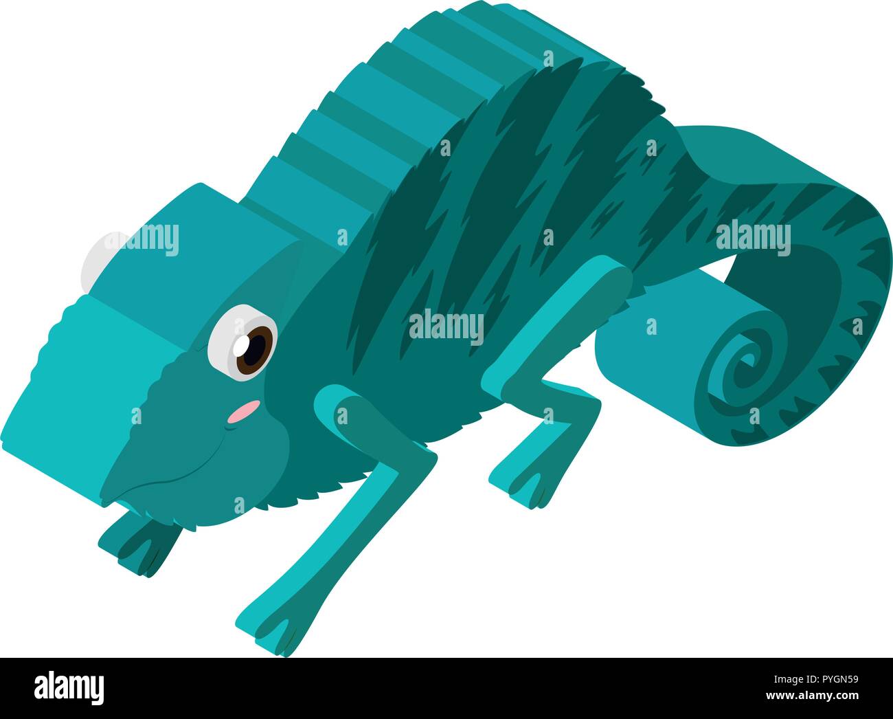 3D design for blue lizard illustration Stock Vector Image & Art - Alamy