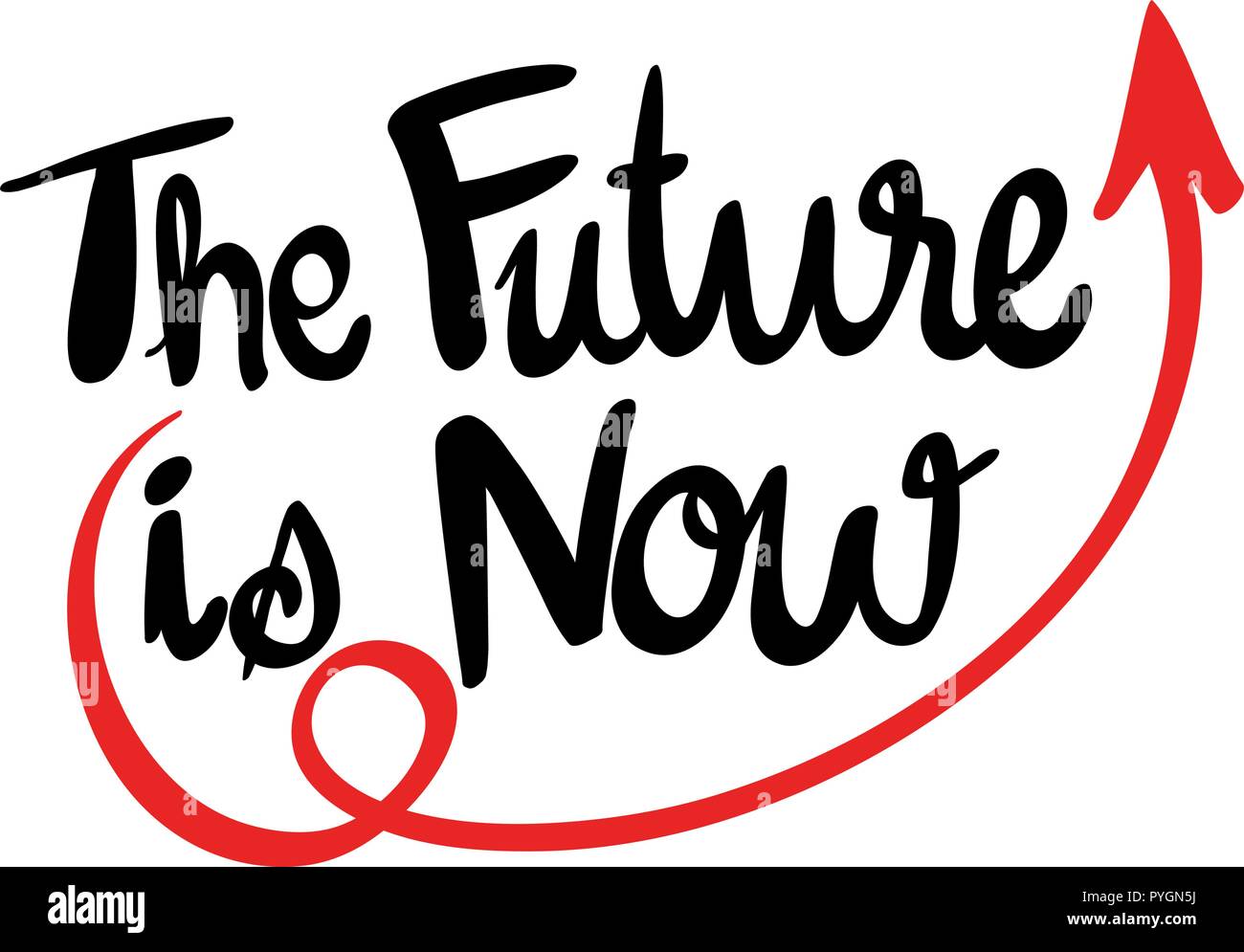 Word expressions for future is now illustration Stock Vector Image ...