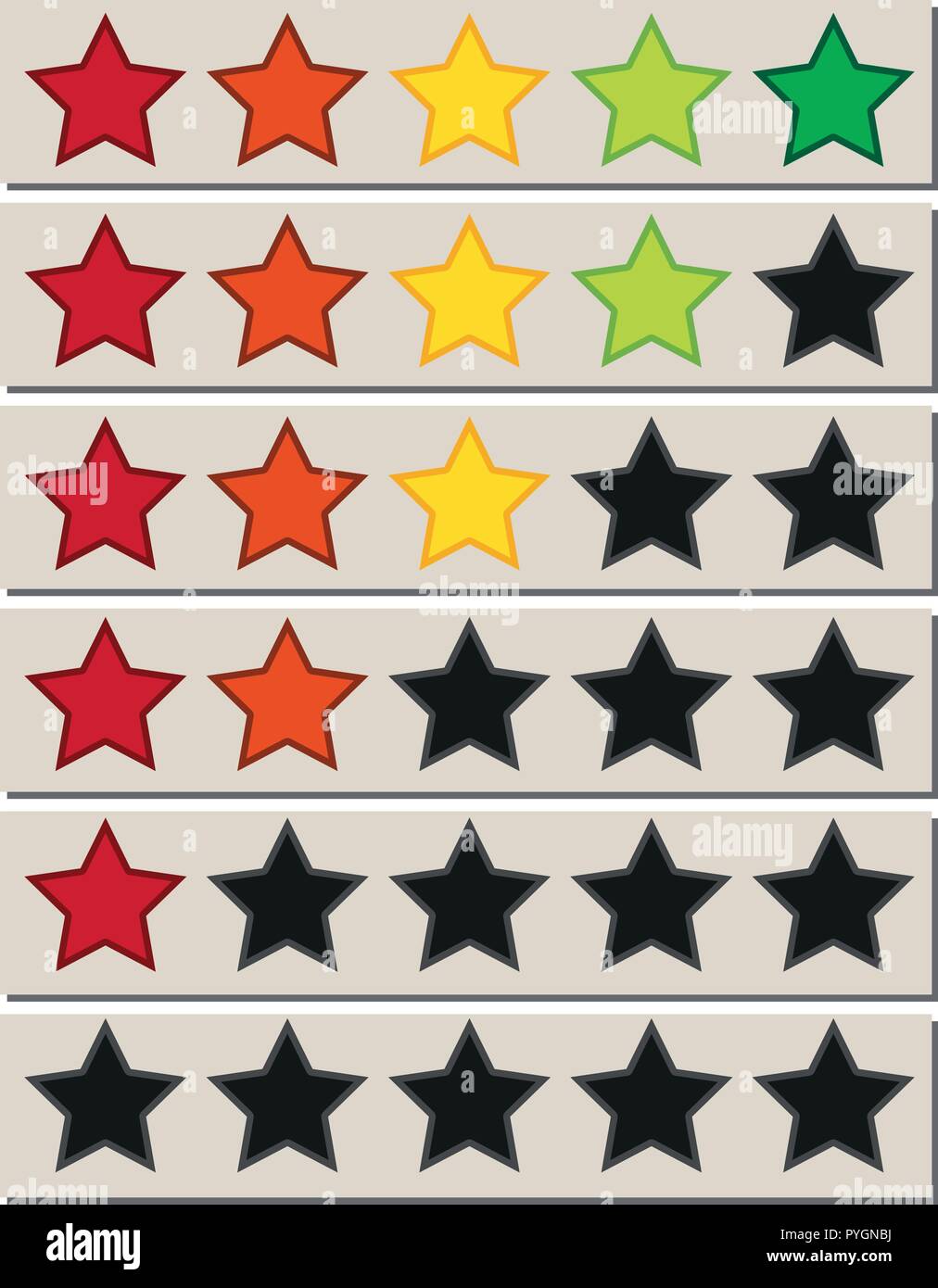 Sticker design with colorful stars illustration Stock Vector Image ...