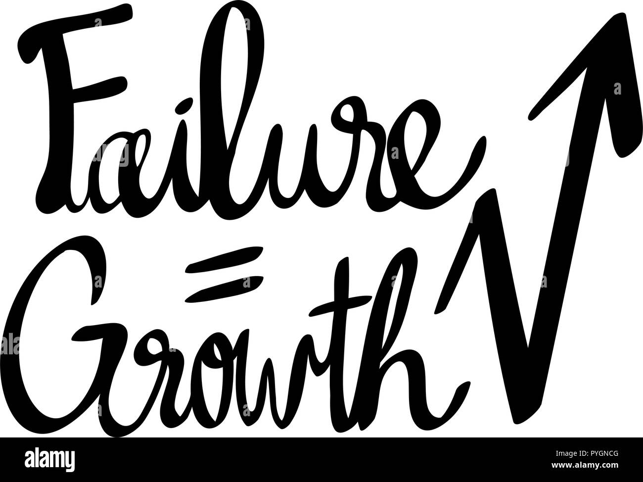 Expression for phrase failure growth illustration Stock Vector Image ...