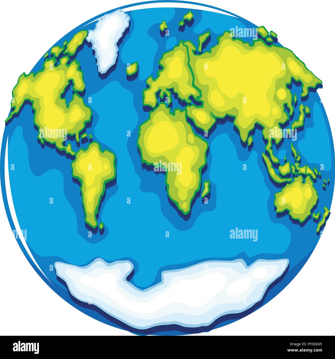 Green worldmap Stock Vector Images - Alamy