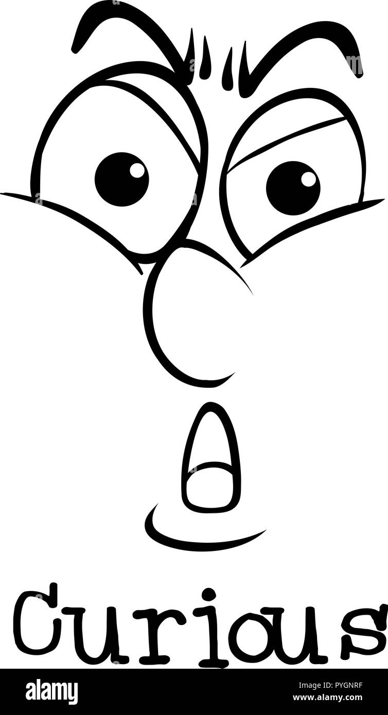 Curious Expression Clipart